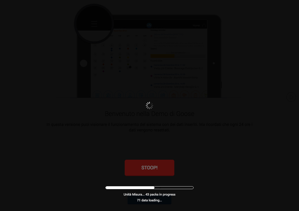 Prima Autenticazione - Goose App CRM per la Gestione Clienti, Offerte ...