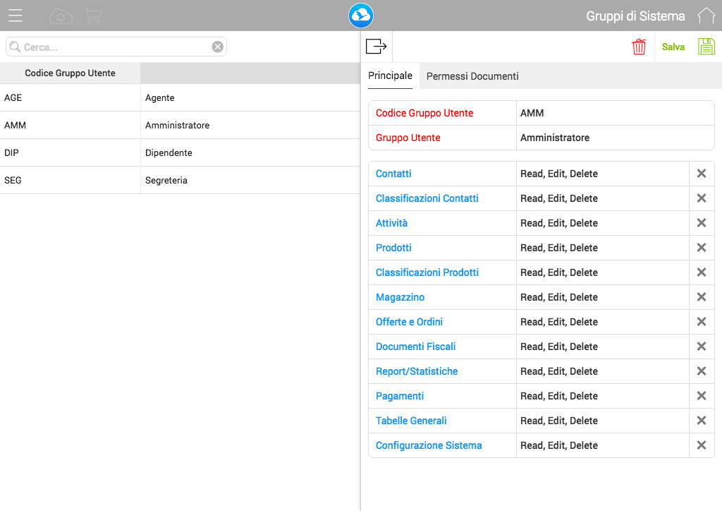 Gestione Utenti Goose - Goose App CRM per la Gestione Clienti, Offerte ...